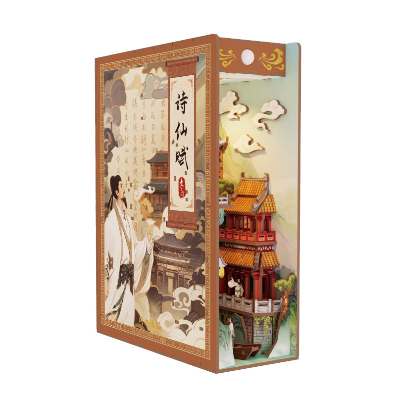 TONECHEER 3D Puzzle DIY Book Nook Kit (Legend of Li Bai) – Tonecheer