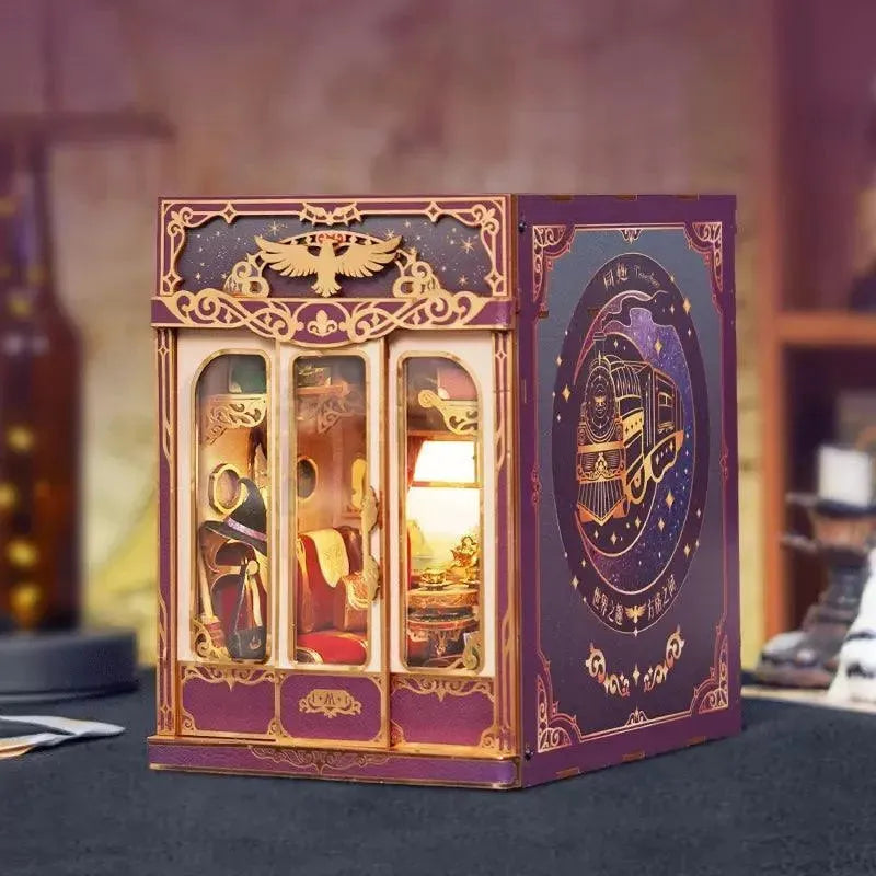 TONECHEER 3D Puzzle Book Nook Infinity Train Cabin (Magical Journey ...