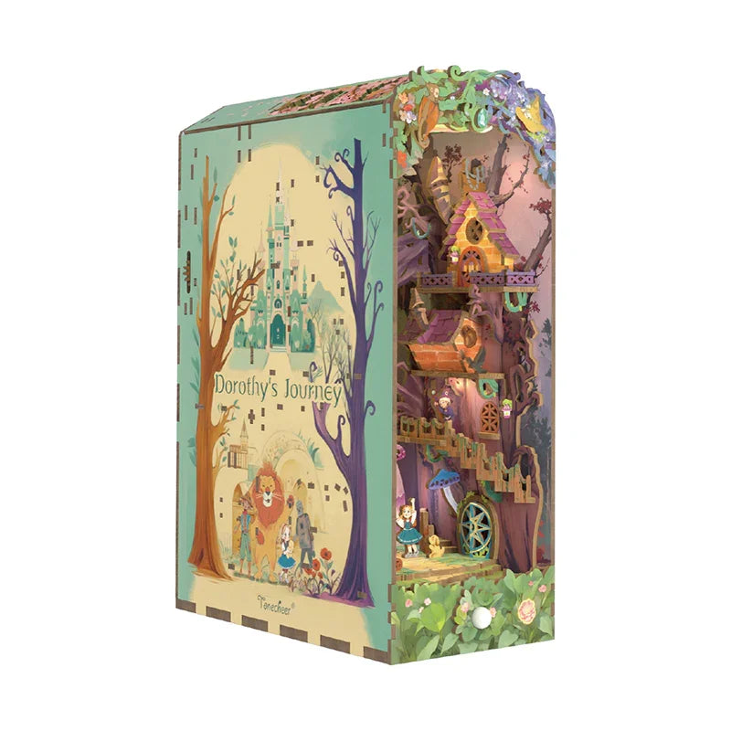 TONECHEER 3D Wooden Puzzle DIY Book Nook Kit (Dorothy's Journey ...