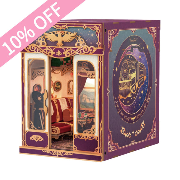 TONECHEER 3D Puzzle Book Nook Infinity Train Cabin (Magical Journey ...