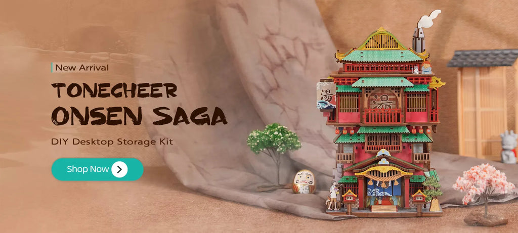 Tonecheer Official |Book Nook Kit & 3D Wooden Puzzle