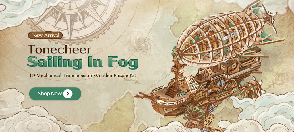 Tonecheer Official |Book Nook Kit & 3D Wooden Puzzle